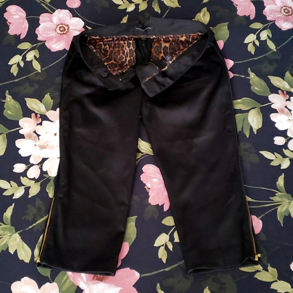 Satin Capri Pants - Gem